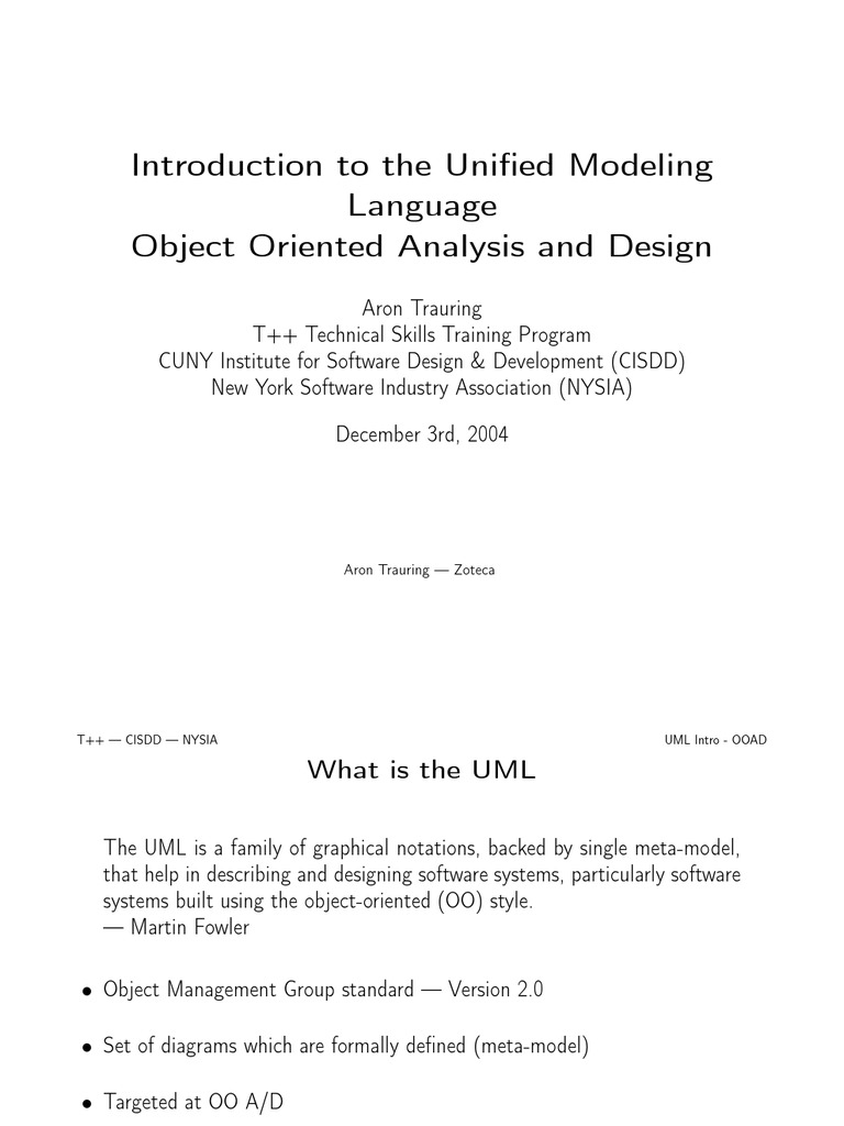 UML | PDF | Unified Modeling Language | Use Case