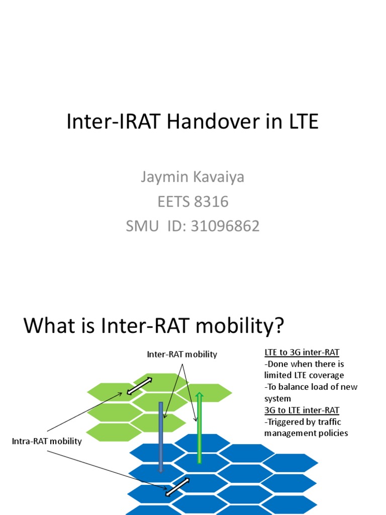 Inter-IRAT Handover in LTE - v3 | PDF | Lte (Telecommunication) | 3 G