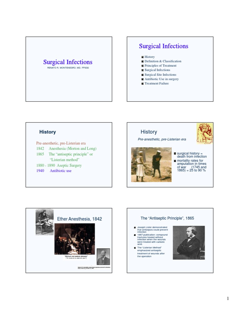 Surgical Infections Surgical Infections: History | PDF | Surgery ...