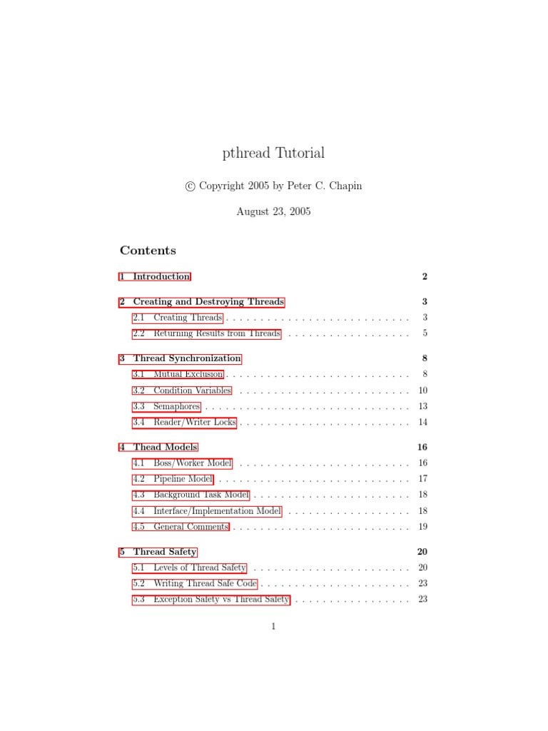 C++ Pthread Tutorial | Download Free PDF | Thread (Computing) | Pointer (Computer Programming)