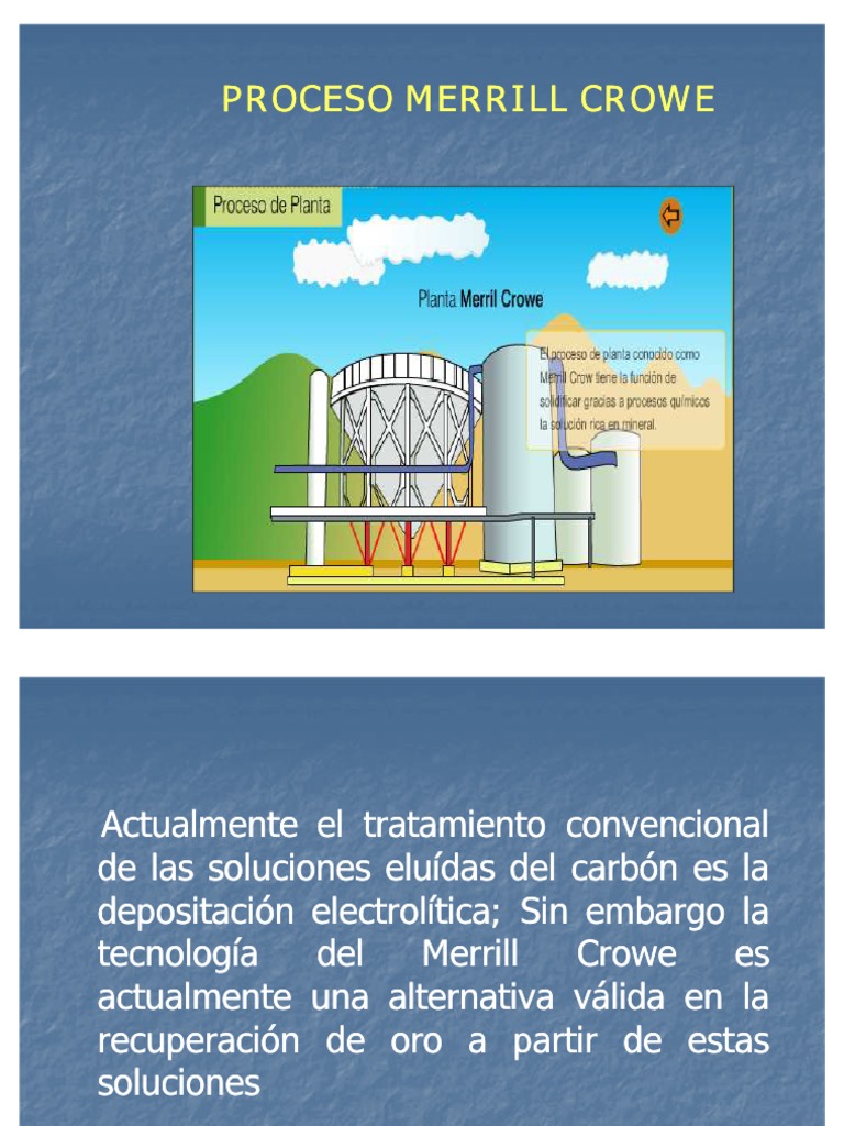 02 Merril Crowe | PDF | Filtración | Elementos químicos