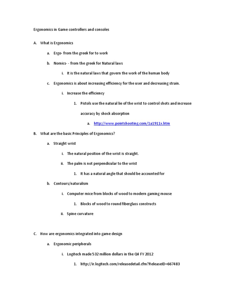 Ergonomics in Game Controllers Explained | PDF | Human Factors And ...