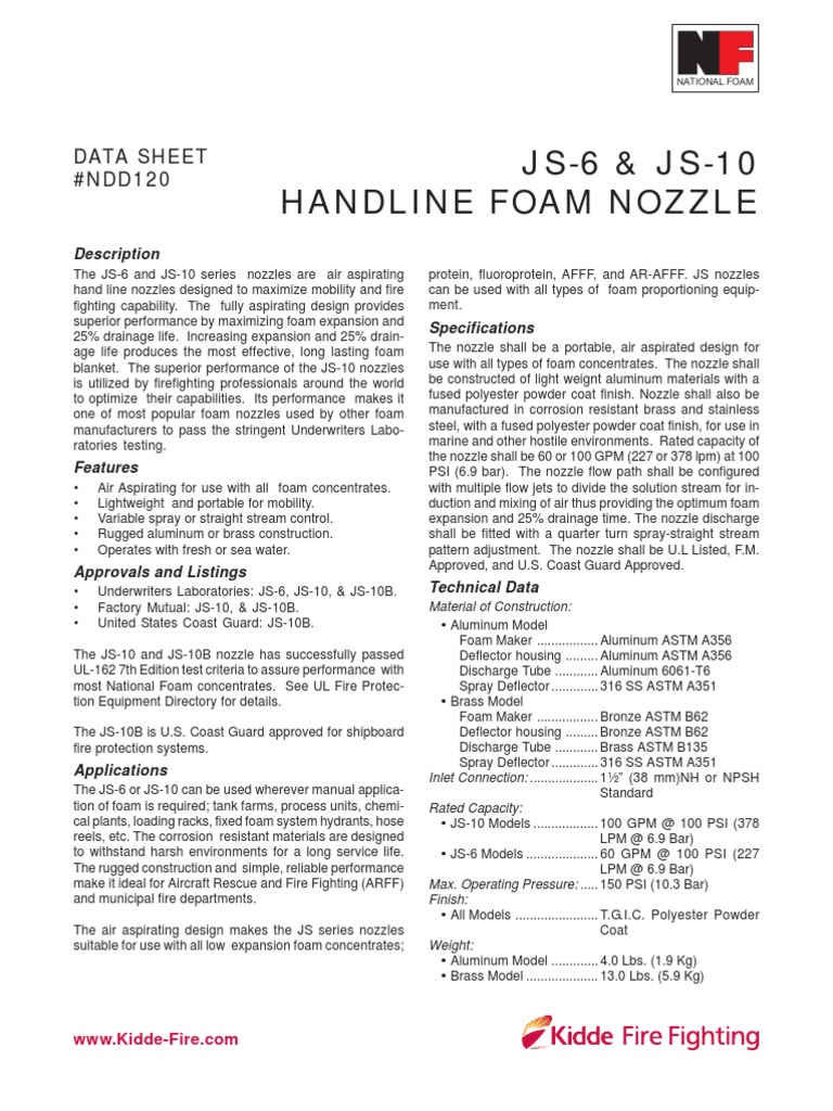 Optimizing Firefighting Capabilities: A Technical Data Sheet on the JS ...
