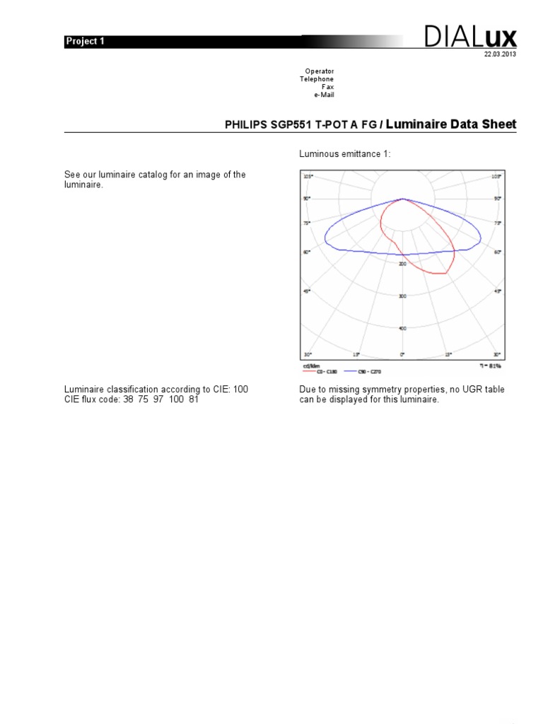 Dialux Report | Fax | Lighting