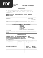 CSC Form 211 - Medical Certificate | PDF