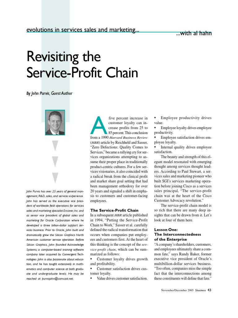Service Profit Chain | PDF | Sales | Profit (Accounting)