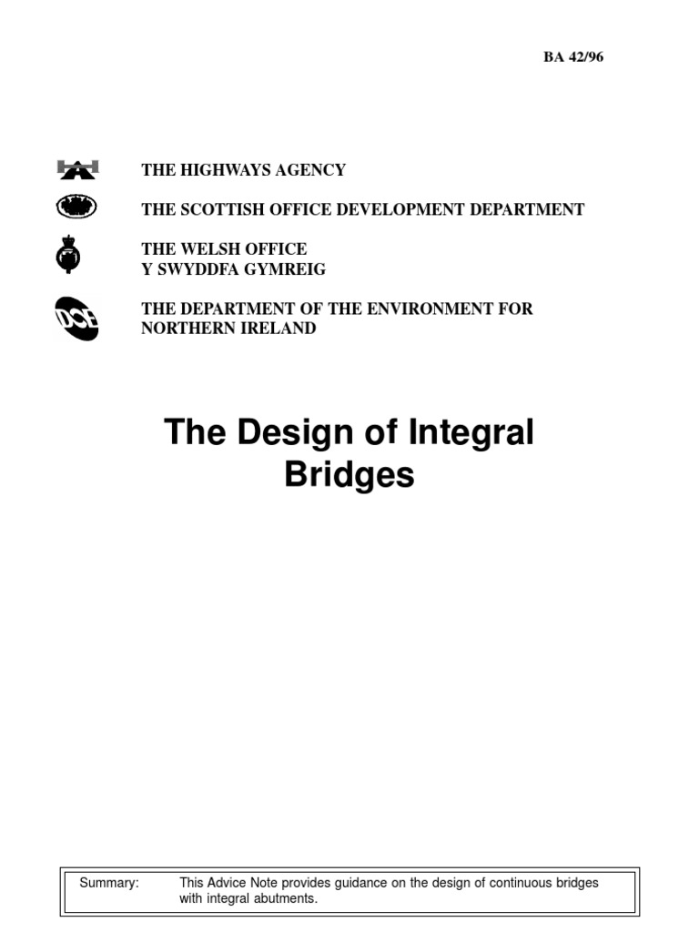 Integral Bridge Design Guidelines | PDF | Road Surface | Deep Foundation