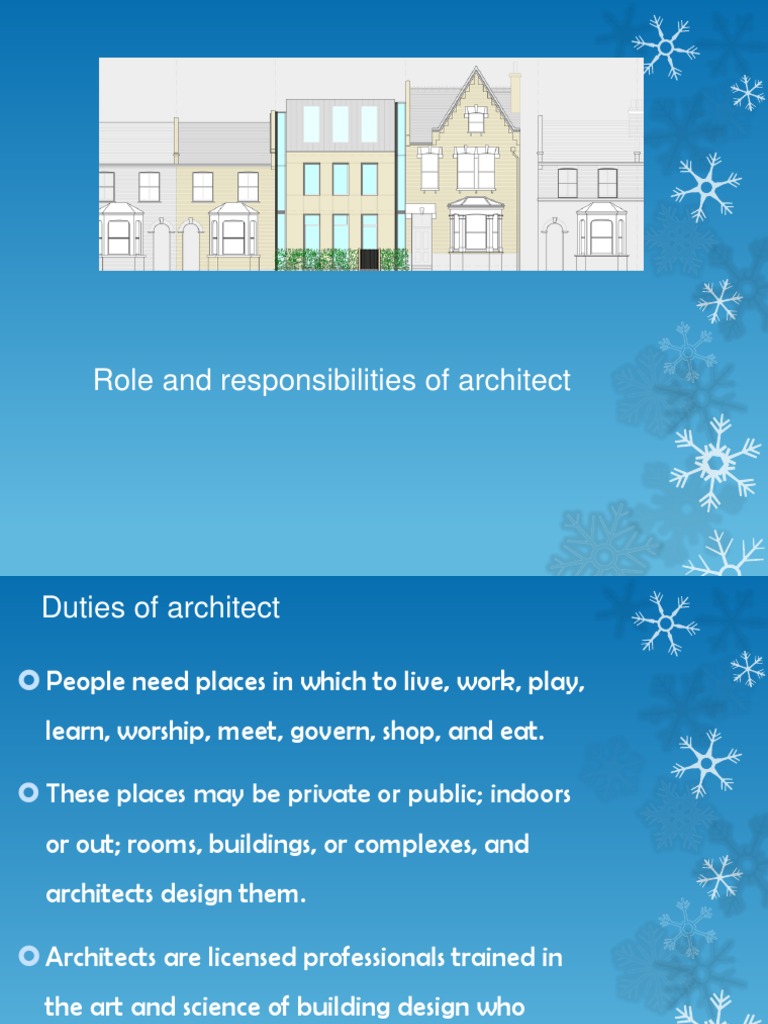 Role of Architect | PDF | Architect | General Contractor