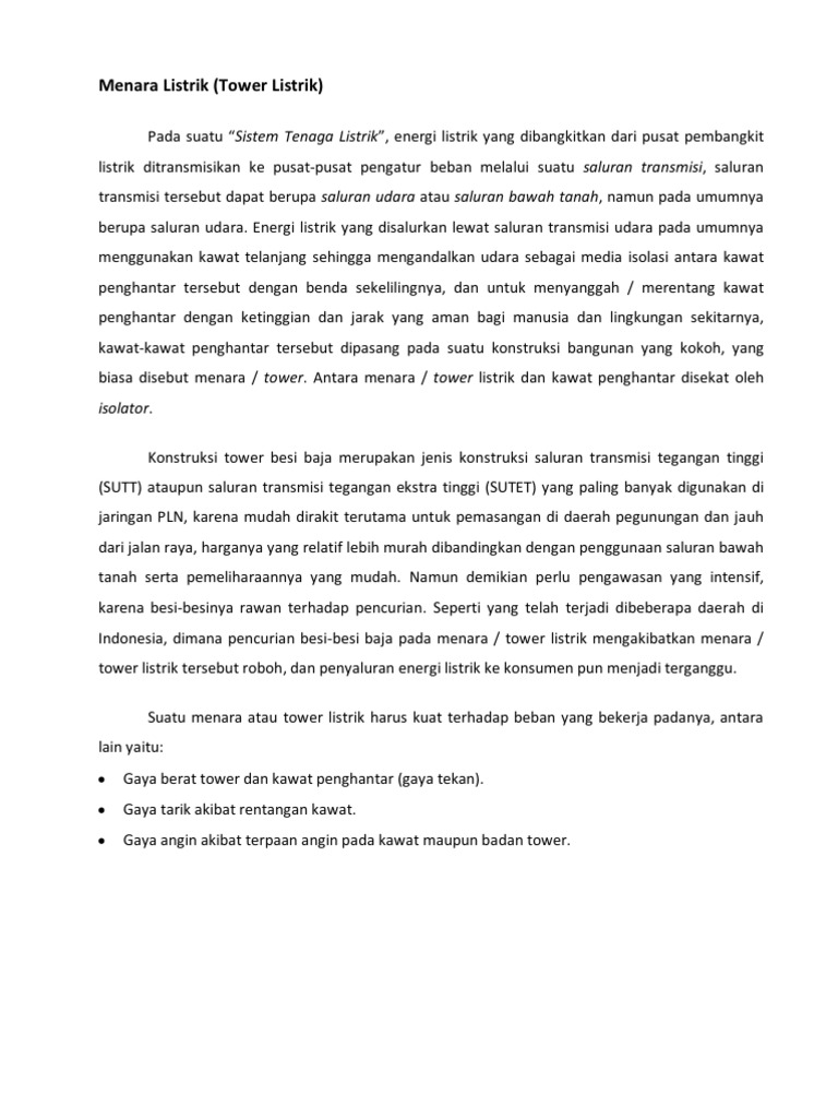 Jenis Tower | PDF