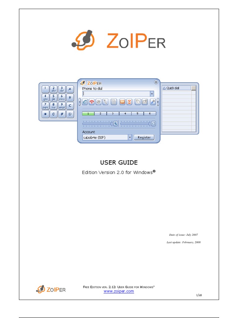 Zoiper 2.0 Free Manual | PDF | Session Initiation Protocol | Port ...