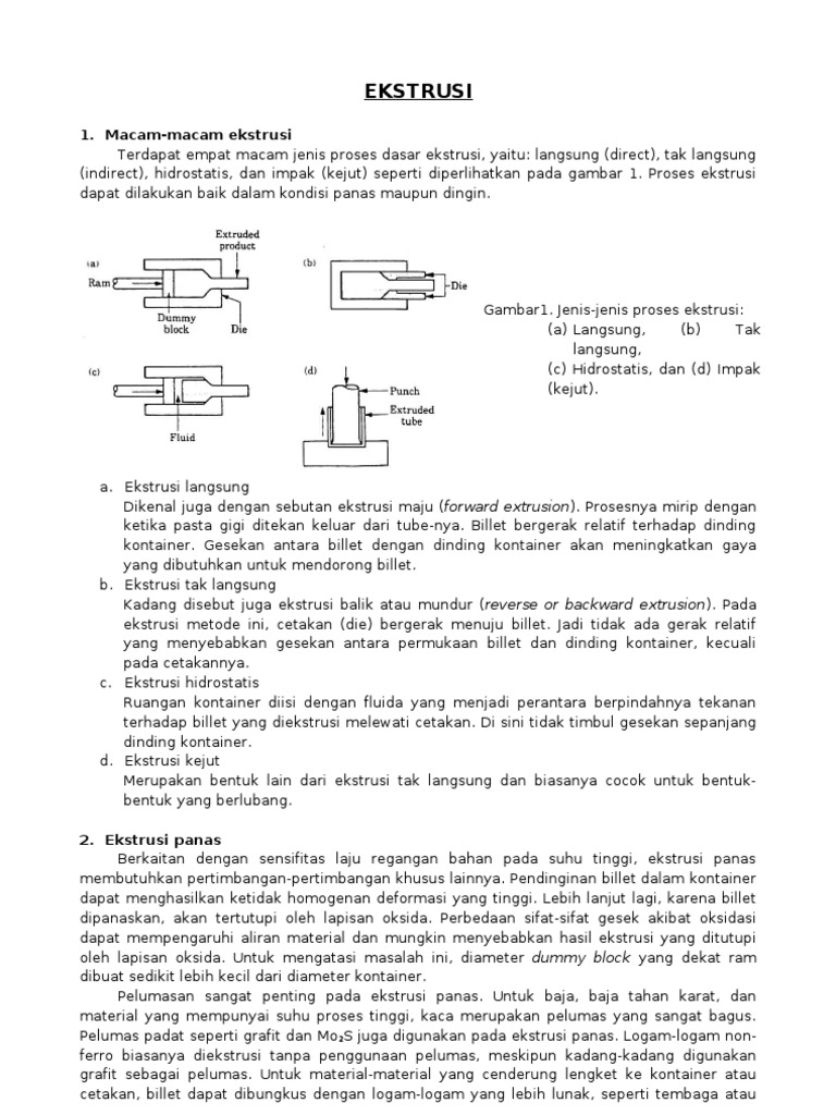 Ekstrusi | PDF