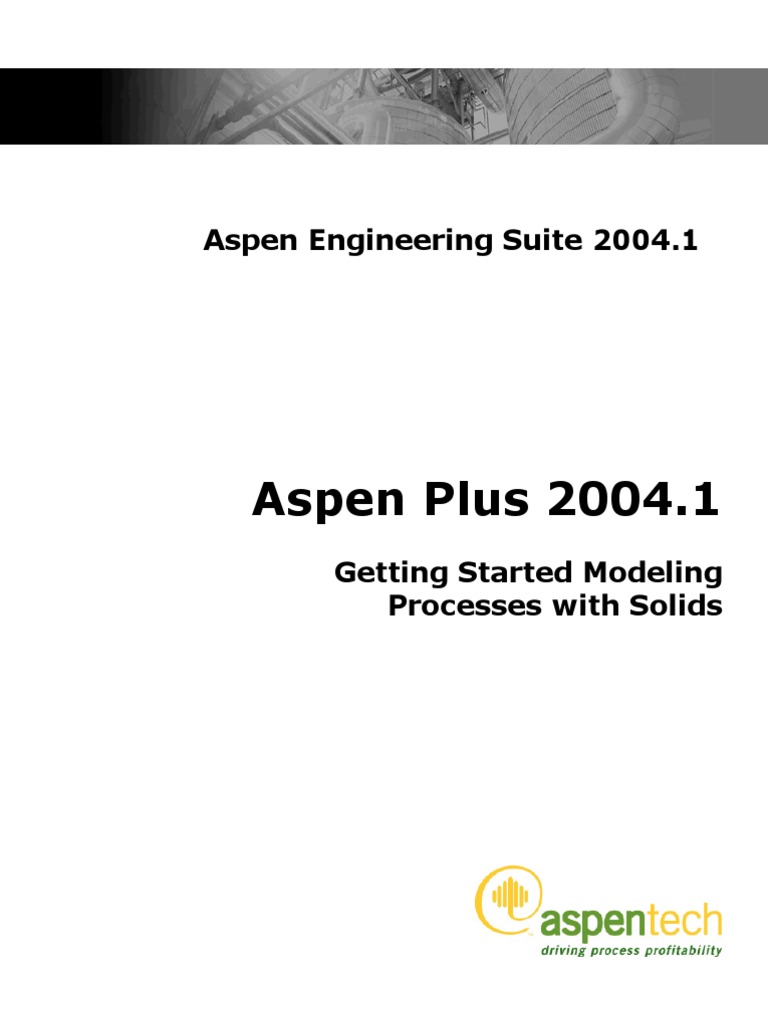 Aspen Plus 20041 Getting Started Solids | PDF | Chemistry | Physical Chemistry