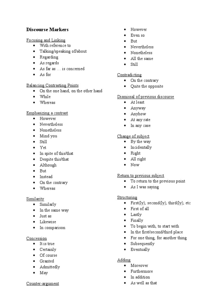 Discourse Markers | Epistemology | Cognition