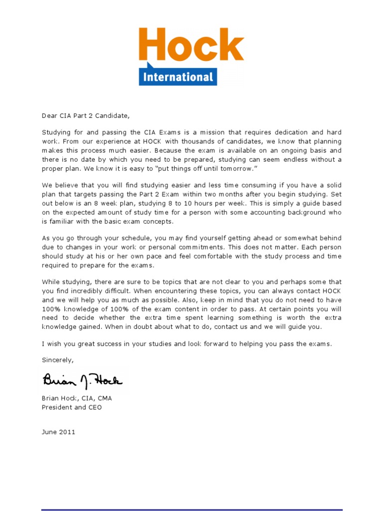 CIA P2 Plan A4 | PDF | Internal Audit | Test (Assessment)