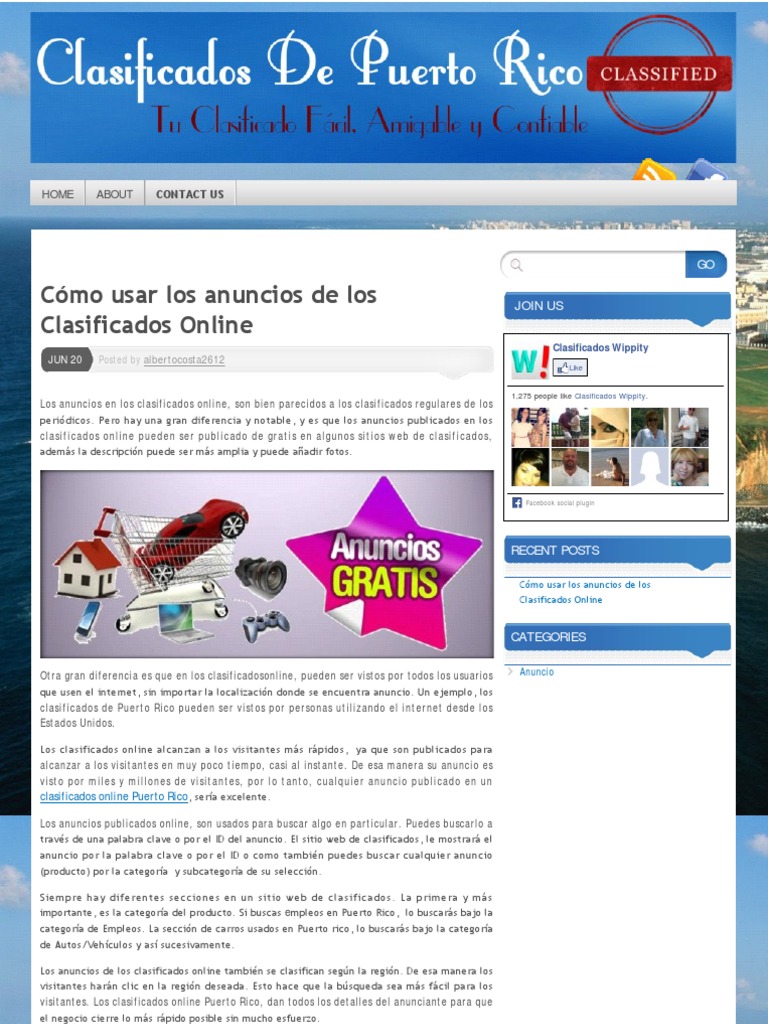 Cómo Usar Los Anuncios de Los Clasificados Online | PDF | Sitios web ...