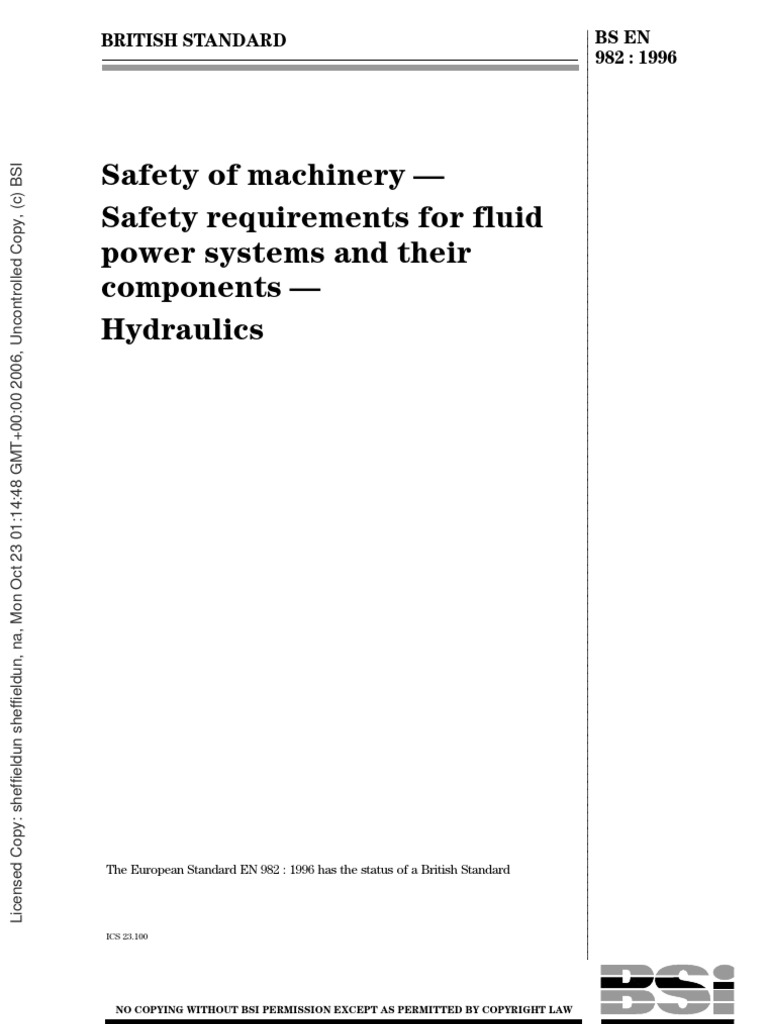 BS en 982-1996 1 | PDF | Technology & Engineering