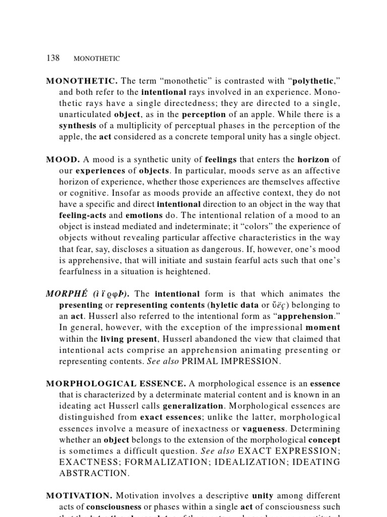 Understanding Monothetic Concepts | PDF | Affect (Psychology) | Perception