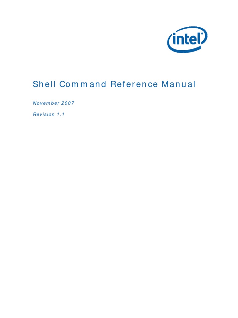 Shell Command Manual | PDF | Command Line Interface | Device Driver
