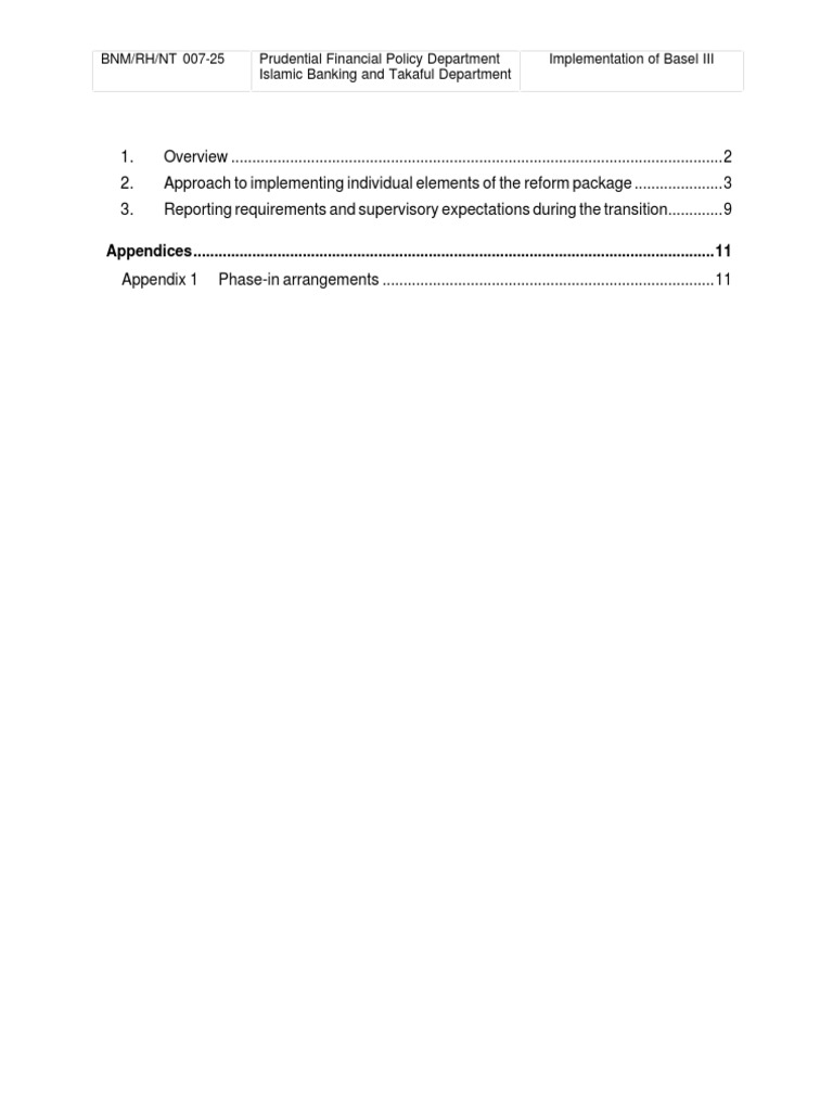 BNM - Basel 3 | PDF | Basel Iii | Capital Requirement