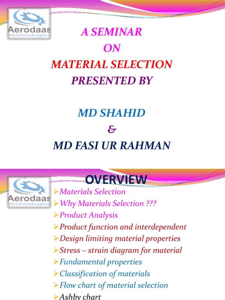 Material Selection | PDF | Strength Of Materials | Metals