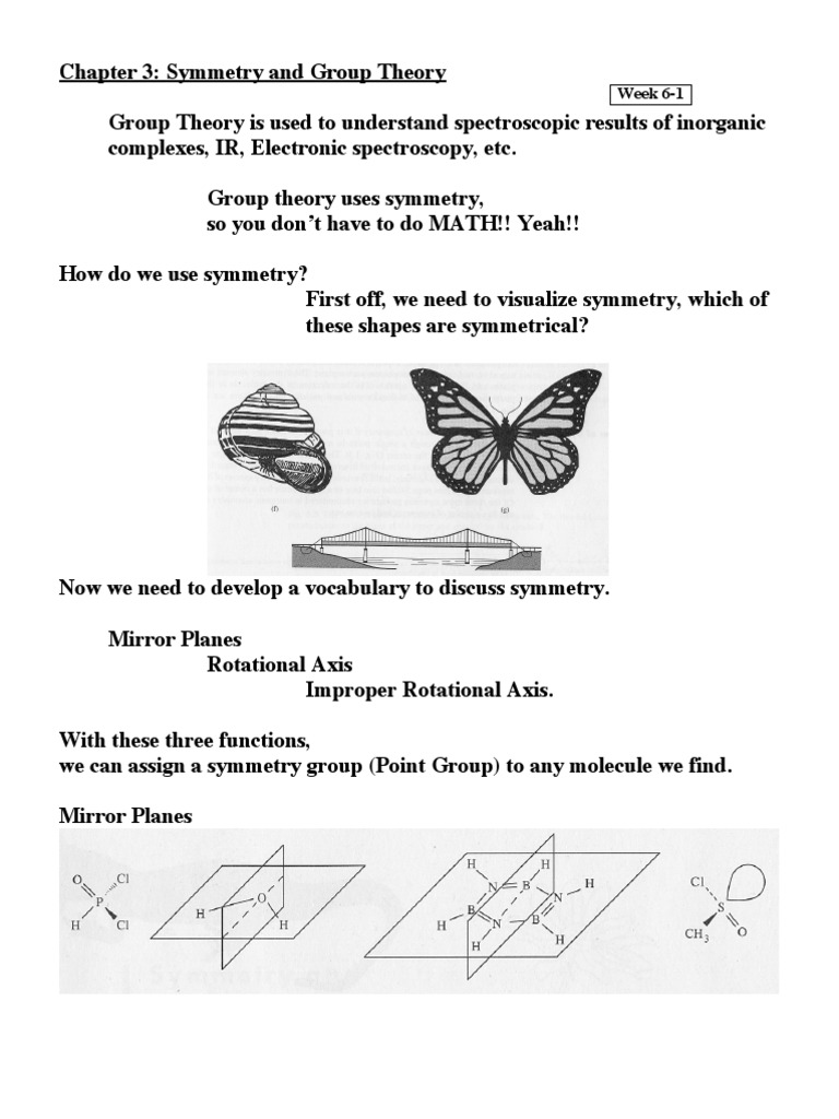 Symmetry and Group Theory | PDF | Infrared Spectroscopy | Group Theory