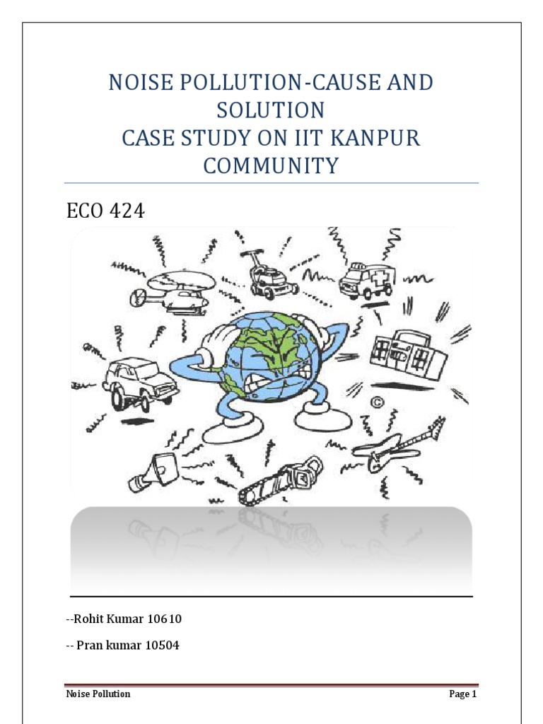 IIT Kanpur Noise Study | PDF | Noise | Nuisance