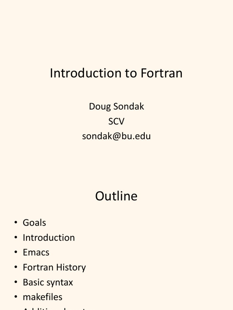 Fortran Powerpoint | PDF