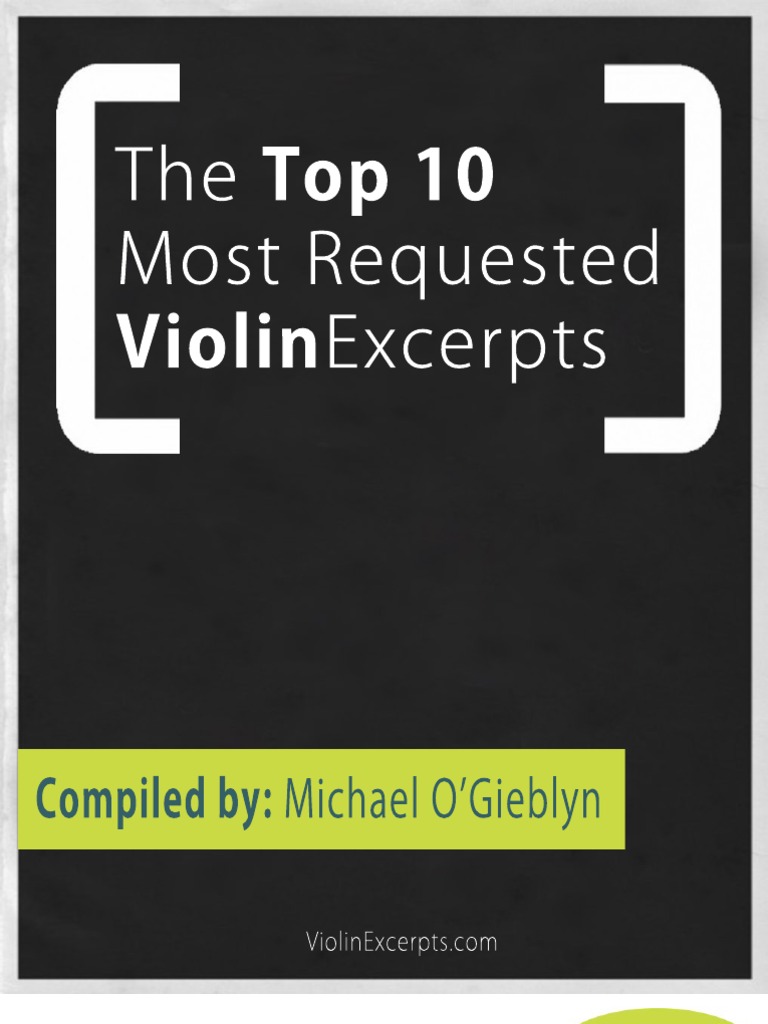 Top Ten Orchestral Excerpts For Violin | PDF | Johannes Brahms | Symphony