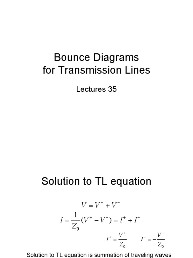 About Bounce Diagram | PDF | Volt | Transmission Line