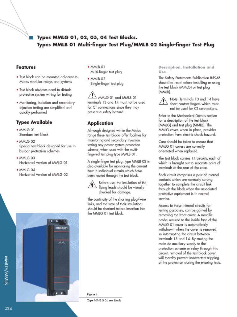 Areva Test Blocks PDF | PDF | Electrical Connector | Ac Power Plugs And ...