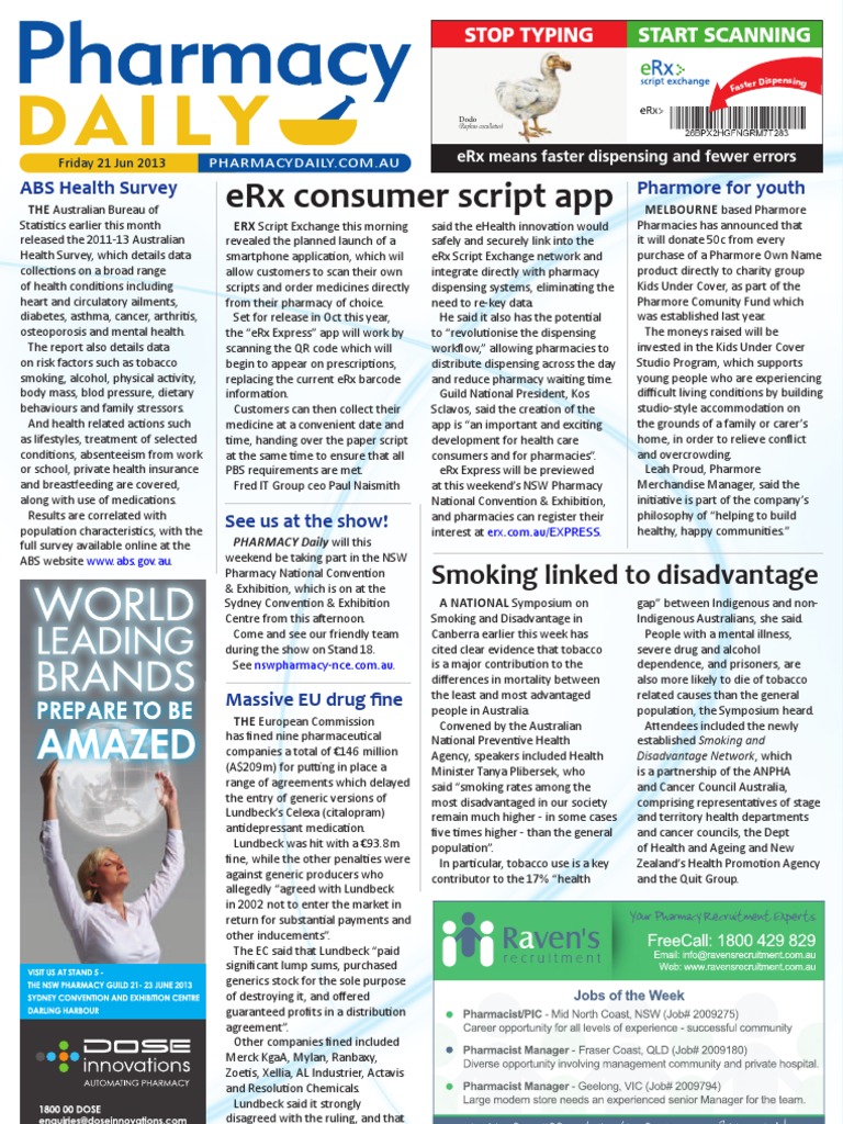 Pharmacy Daily For Fri 21 Jun 2013 - Erx Gets Appy, Anticoagulants ...