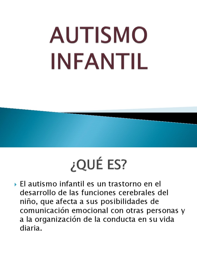Autismo Infantil | PDF