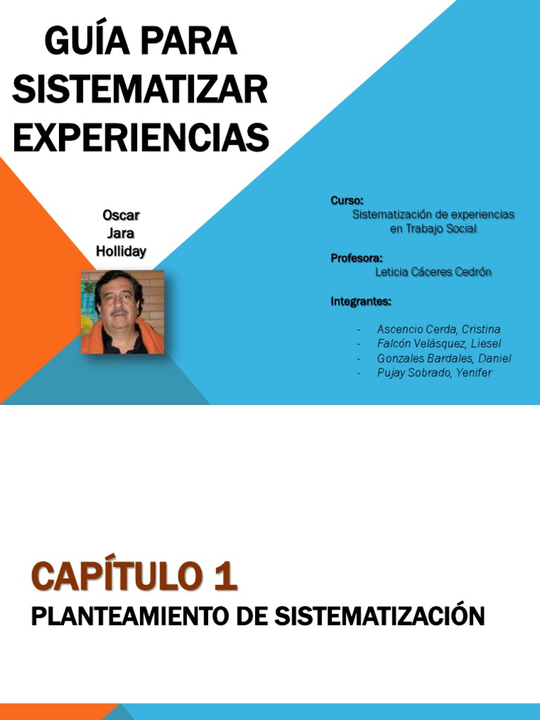 Sistematización de Experiencias | PDF | Teoría | Conocimiento