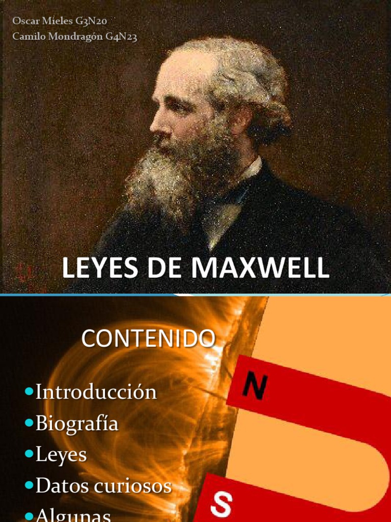 Leyes de Maxwell | PDF | Ecuaciones de Maxwell | Campo magnético