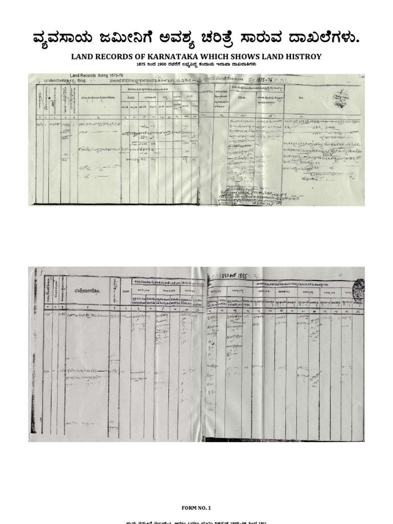 Important Revenue Documents in Relation To Agricultural and Alied ...