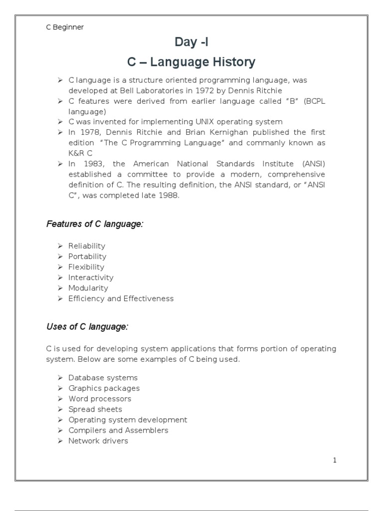 C Basics | PDF | C (Programming Language) | Control Flow