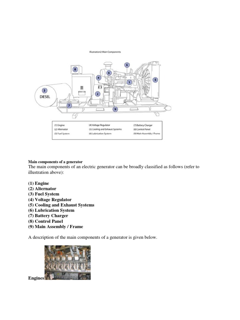 Main Components of Electric Generators | PDF | Electrical Components ...