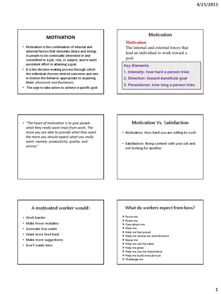 Motivating Individuals and Groups | PDF | Motivation | Motivational