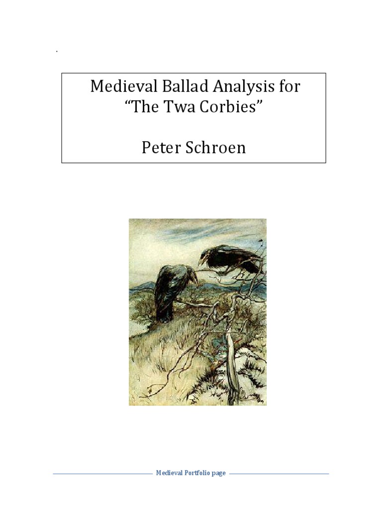 Twa Corbies Analysis | Ballad | Poetic Form