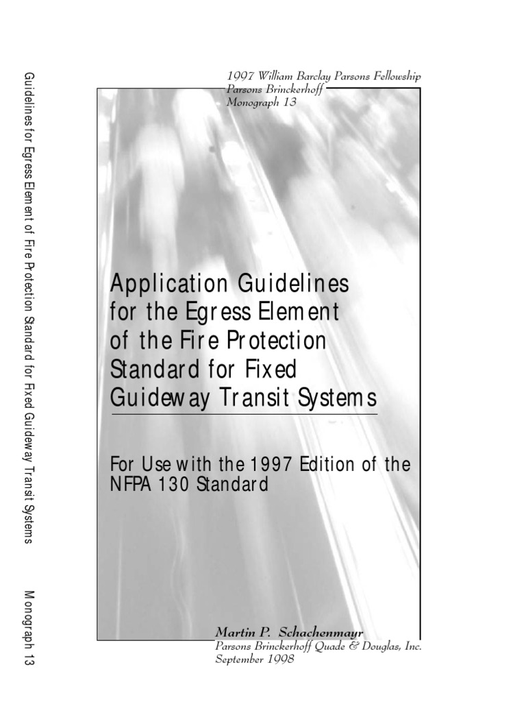 Guia Aplicacion NFPA 130 - 1997 | PDF | Rapid Transit | Train Station