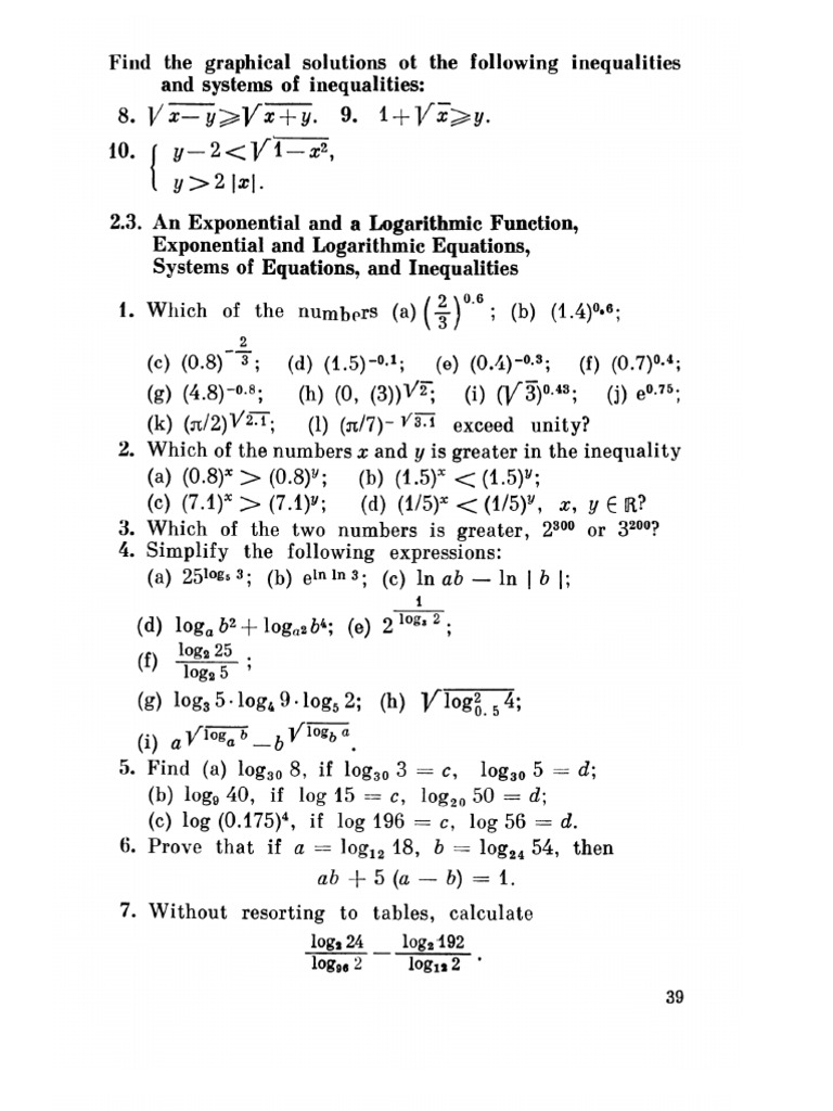 LOGARITHMS - Required Part of Prilepko | PDF | Foreign Language Studies