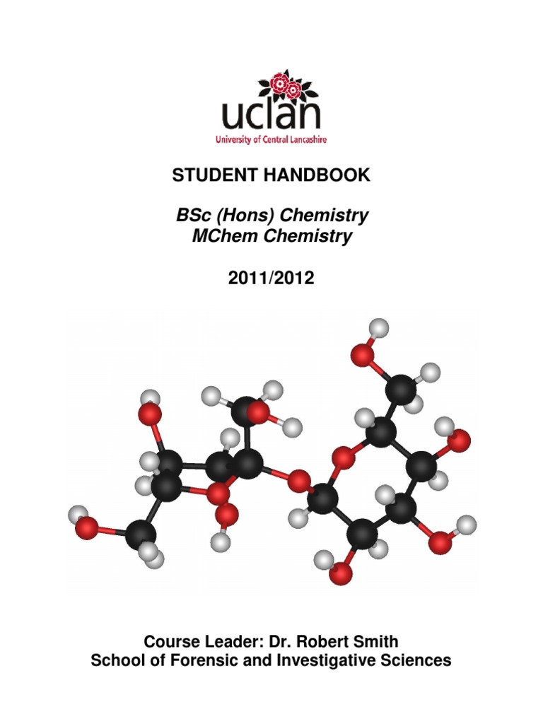 BSc and MChem Chemistry Course Handbook 201112 | Organic Chemistry ...