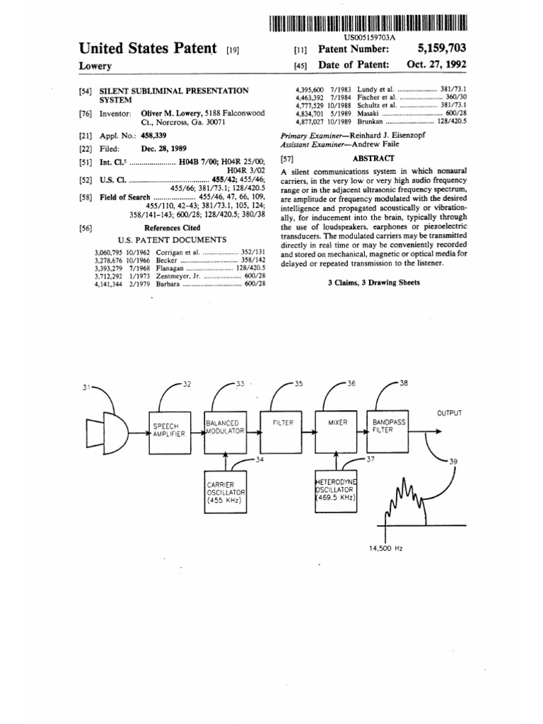 Silent Subliminal Presentation System