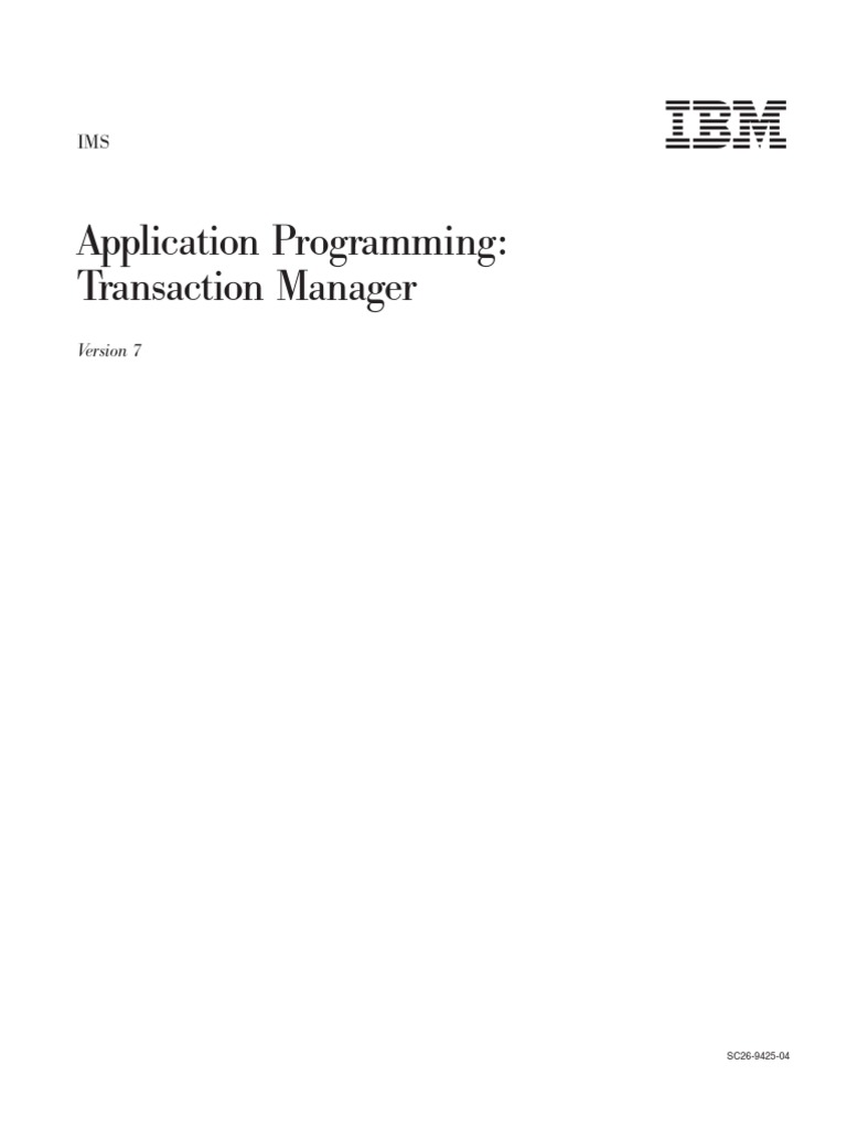 IMS DC Programming | PDF | Computer Data | Software Engineering