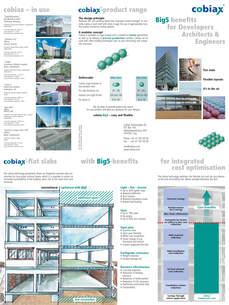 Cobiax Folder Big5 E | PDF | Building Technology | Building Materials