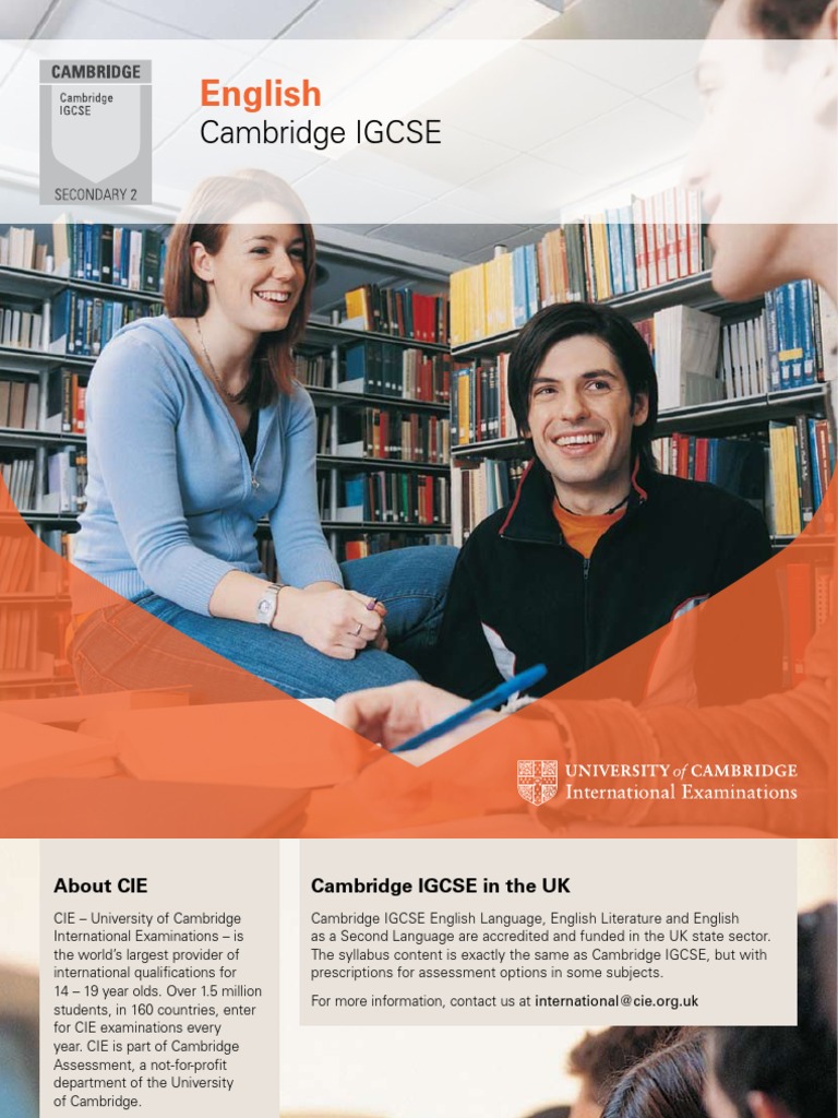 IGCSE English Camdridge Guide | PDF | Educational Assessment And ...