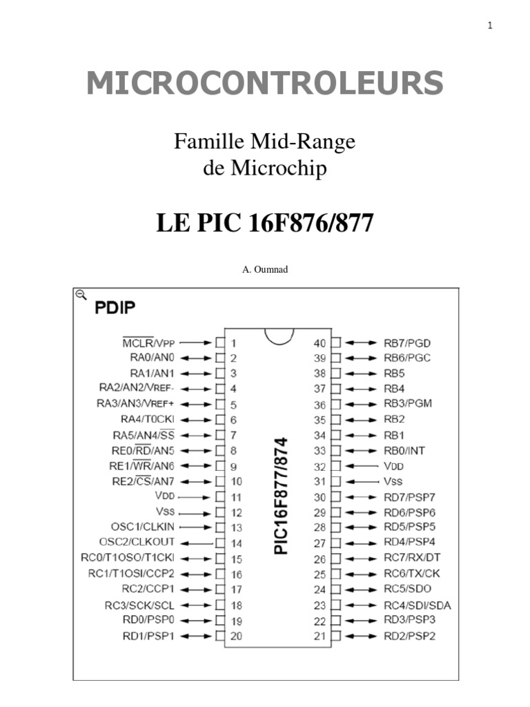 PIC16F877 | PDF | Microcontrôleur | Programme informatique