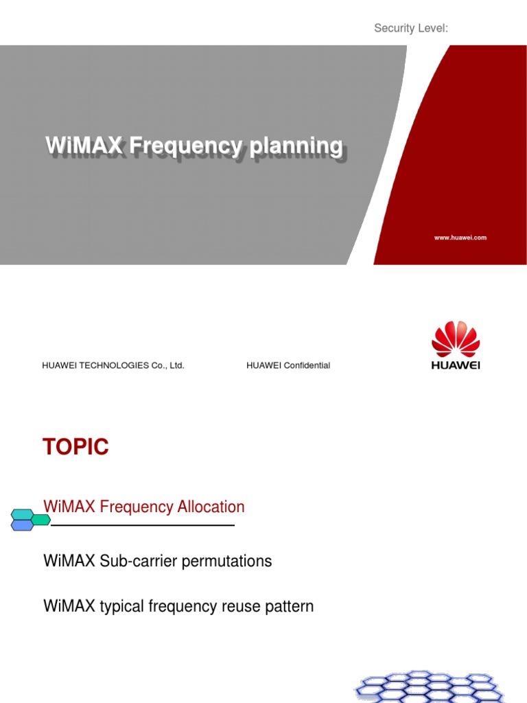 WiMAX 16e Frequency Planning | PDF | Wi Max | Cellular Network