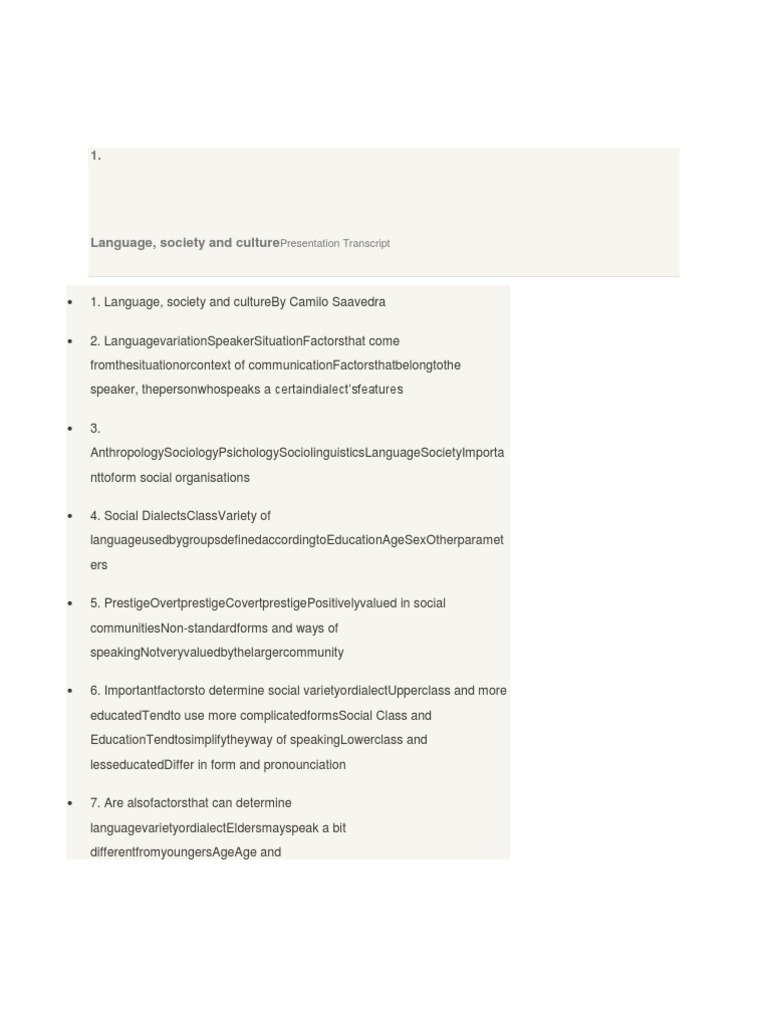 Language Culture and Society | PDF | Multilingualism | Communication