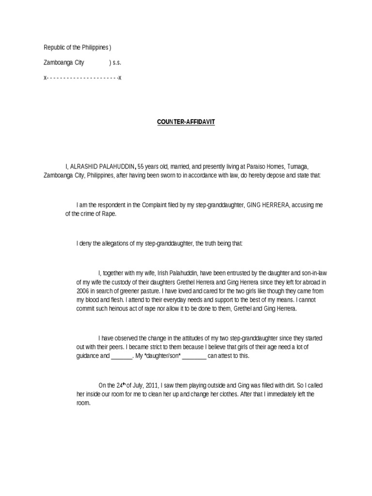 Sample of Affidavit of Arresting Officers | PDF | Affidavit | Common Law